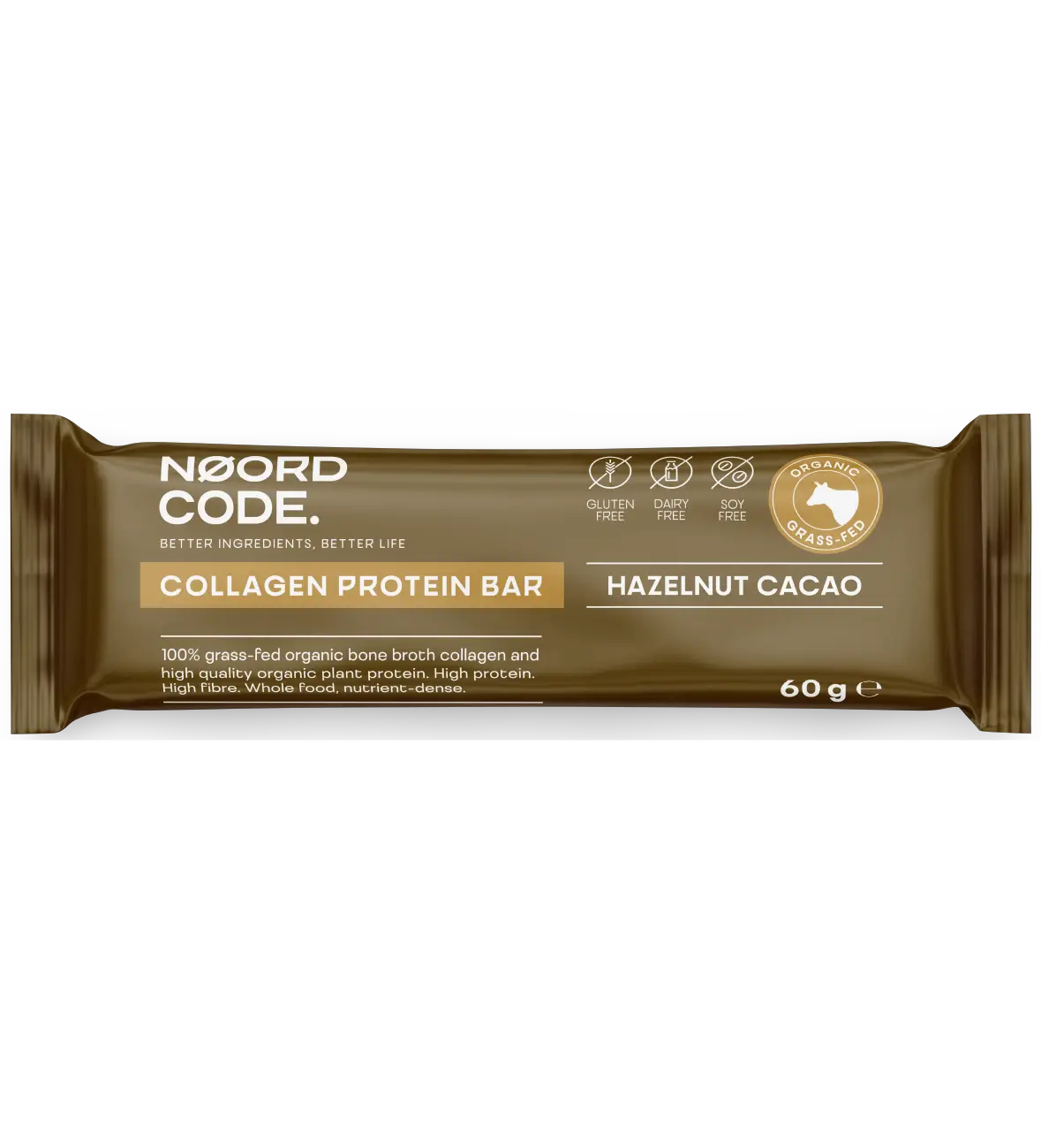 NoordCode Organic Collagen Protein Bar Hazelnut Cacao kopen? | LiveHelfi