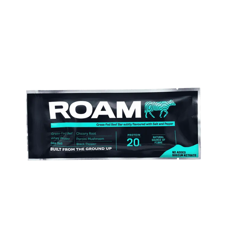 ROAM Food Grass-Fed Beef Bar Salt, Pepper & Porcini kopen? | LiveHelfi